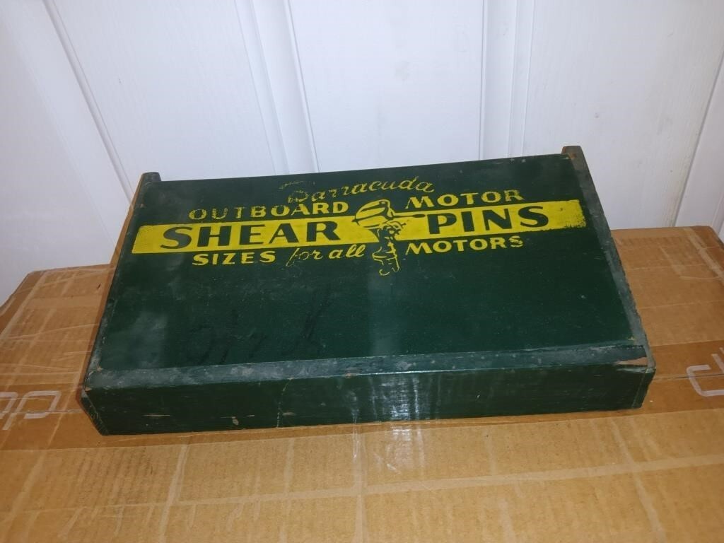 Vintage Outboard Boat Motor Shear Pins Pin All Sizes with Display case ...