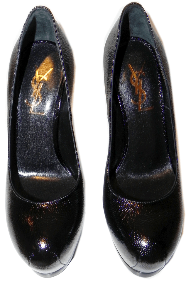 Ysl Yves Saint Laurent Pump Tribtoo 105 Platform Patent Shoe 39.5 ...