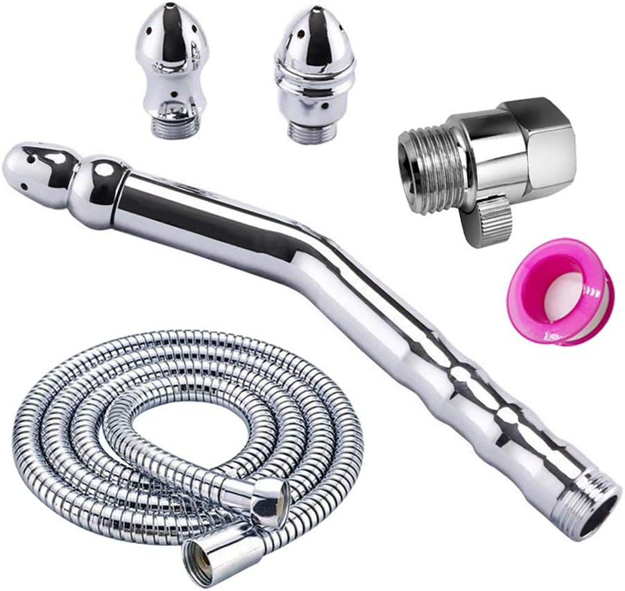 Handheld Aluminum Shower kit System Shower Douche Enema Kit - 3 Heads Shower Dou | eBay