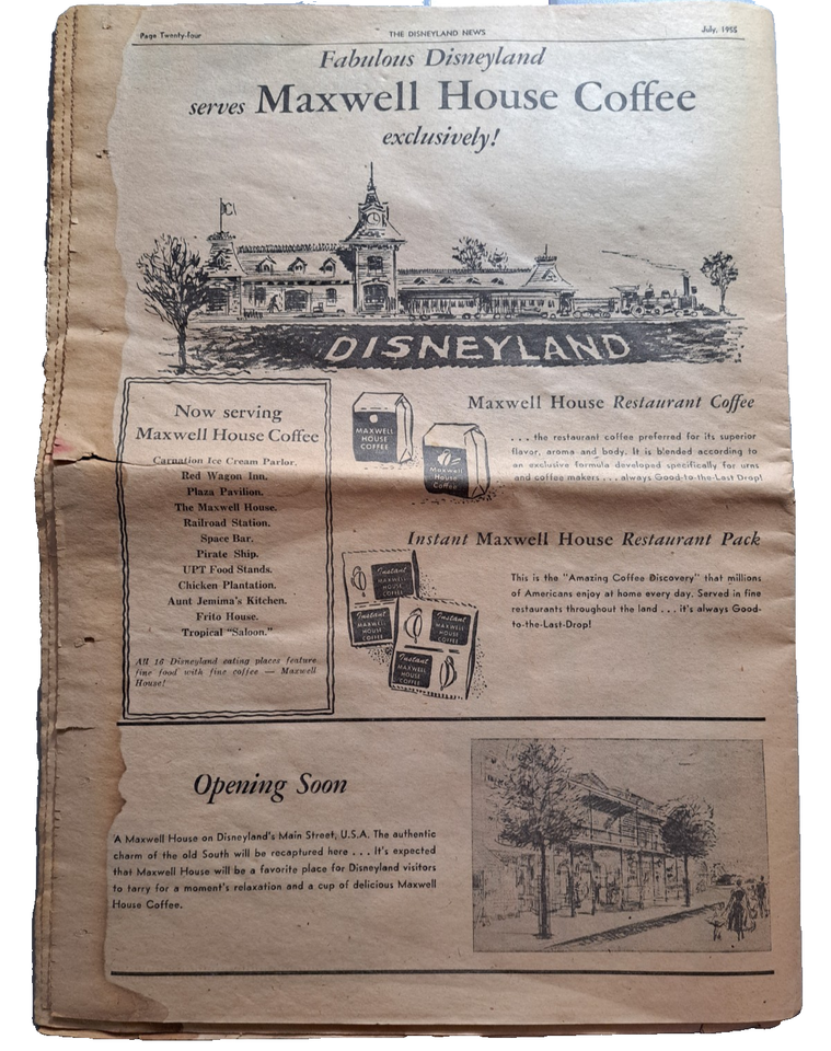 The Disneyland News Vol I-No.I July 1955 Jim Hunter Visits Disneyland ...