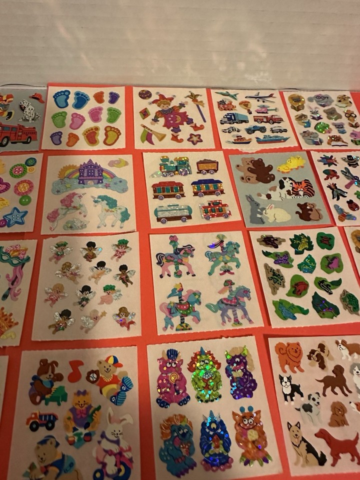 Sandy Lyons Vintage Kid Themed Stickers Set Of 40 Mods | eBay