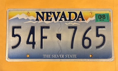 2020 Nevada License Plate The Silver State Slogan 54F-765 | eBay