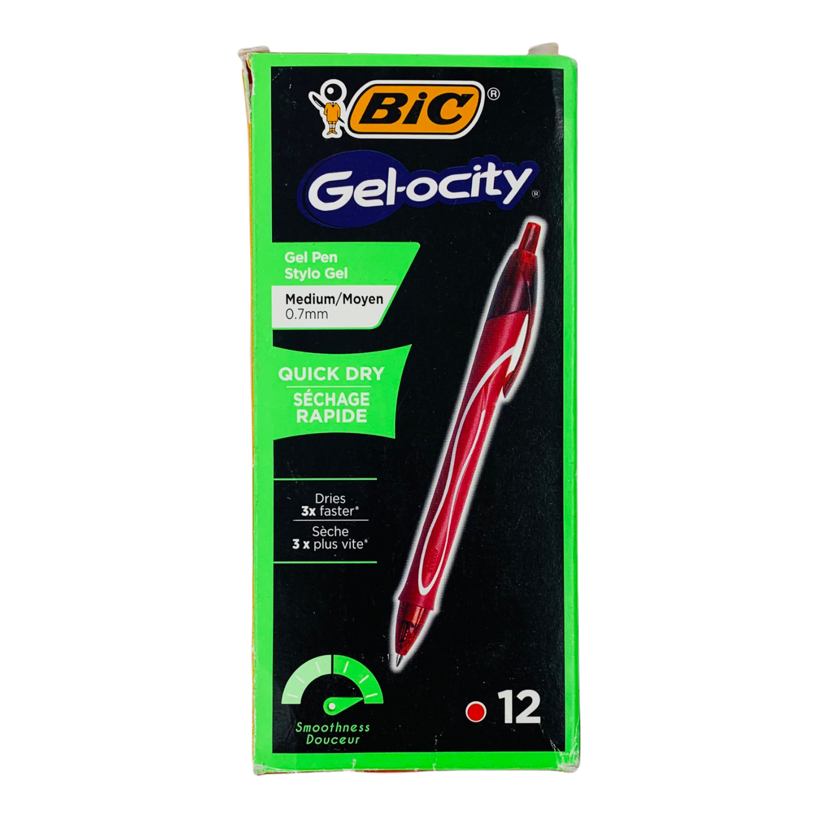 12 Pens BIC Red Pens Gel ocity Quick Dry Retractable Gel Pen 0 7mm 12-pens-bic-red-pens-gel-ocity-quick-dry-retractable-gel-pen-0-7mm