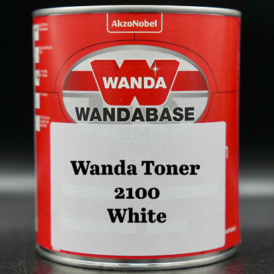 Akzo Nobel Wanda RM Basecoat Toner 2100 White (391728) 8oz 16oz 32oz ...
