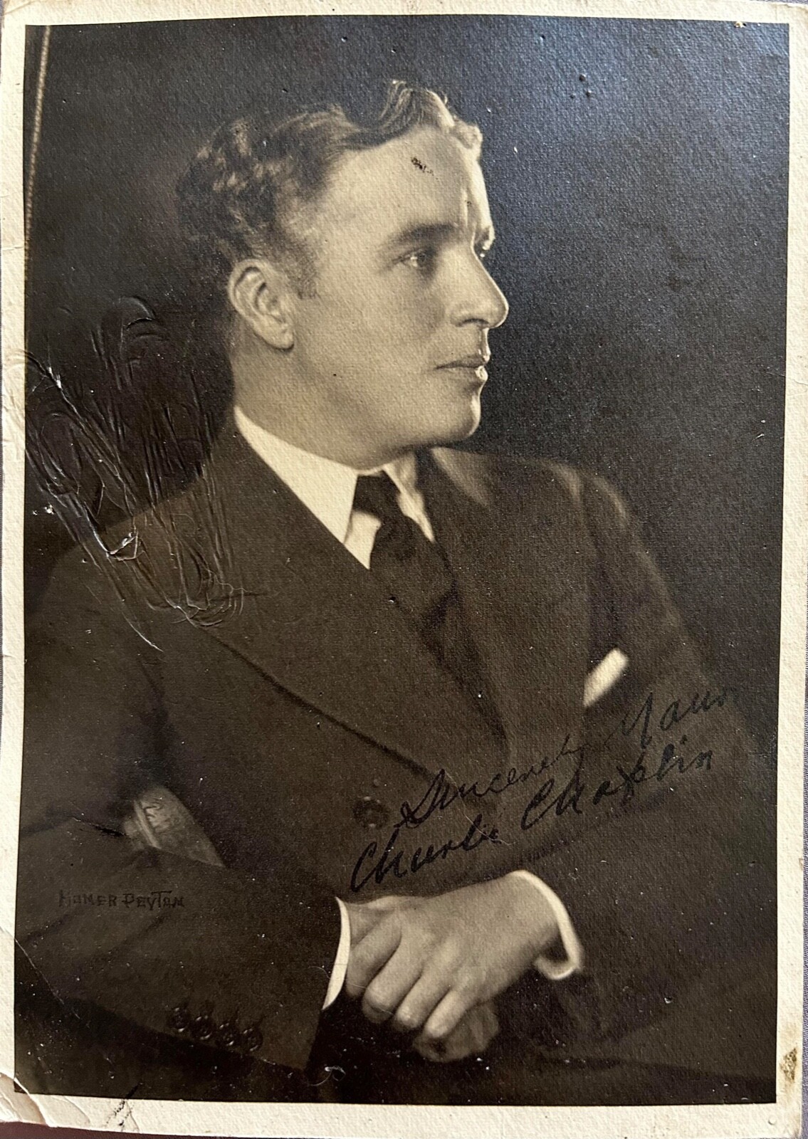 Charlie Chaplin rare authentic original studios signed photo | eBay