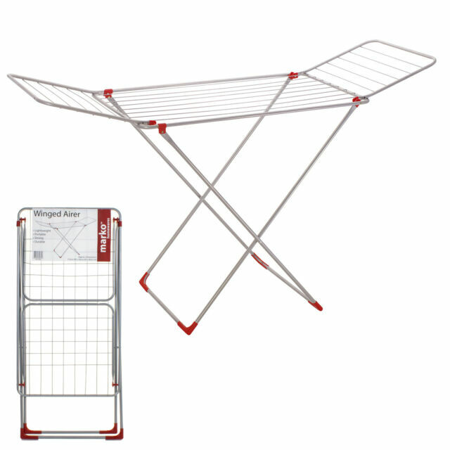Marko Homewares Medium Winged Clothes Airer Laundry Drying Rack ...