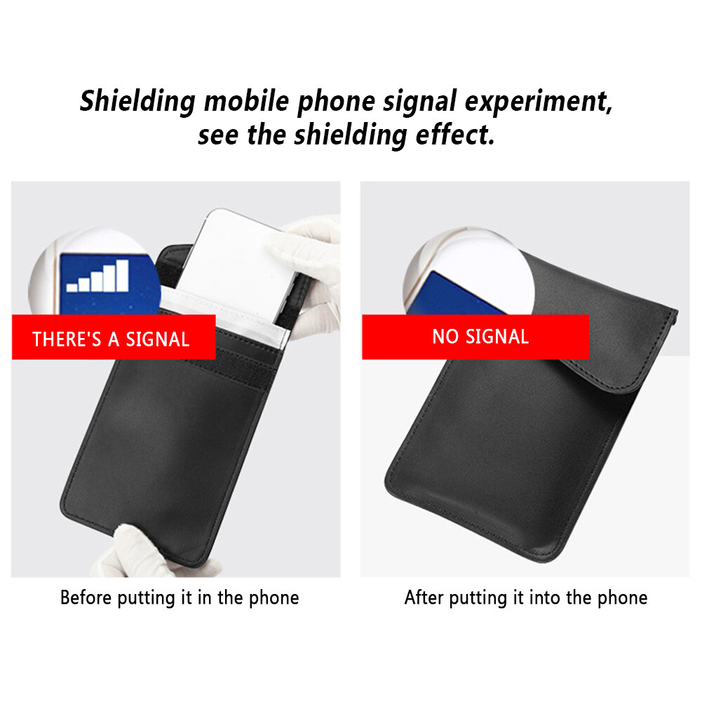 Shield Wallet Anti Radiation Car Key Portable Faraday BagBlocking Pouch ...