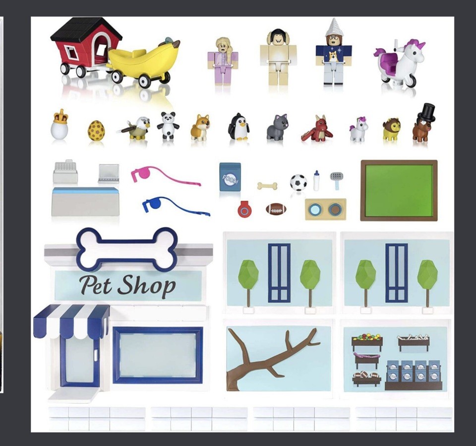 Roblox Celebrity Adopt Me Pet Shop Store 40 Pieces Playset - Brand New ...