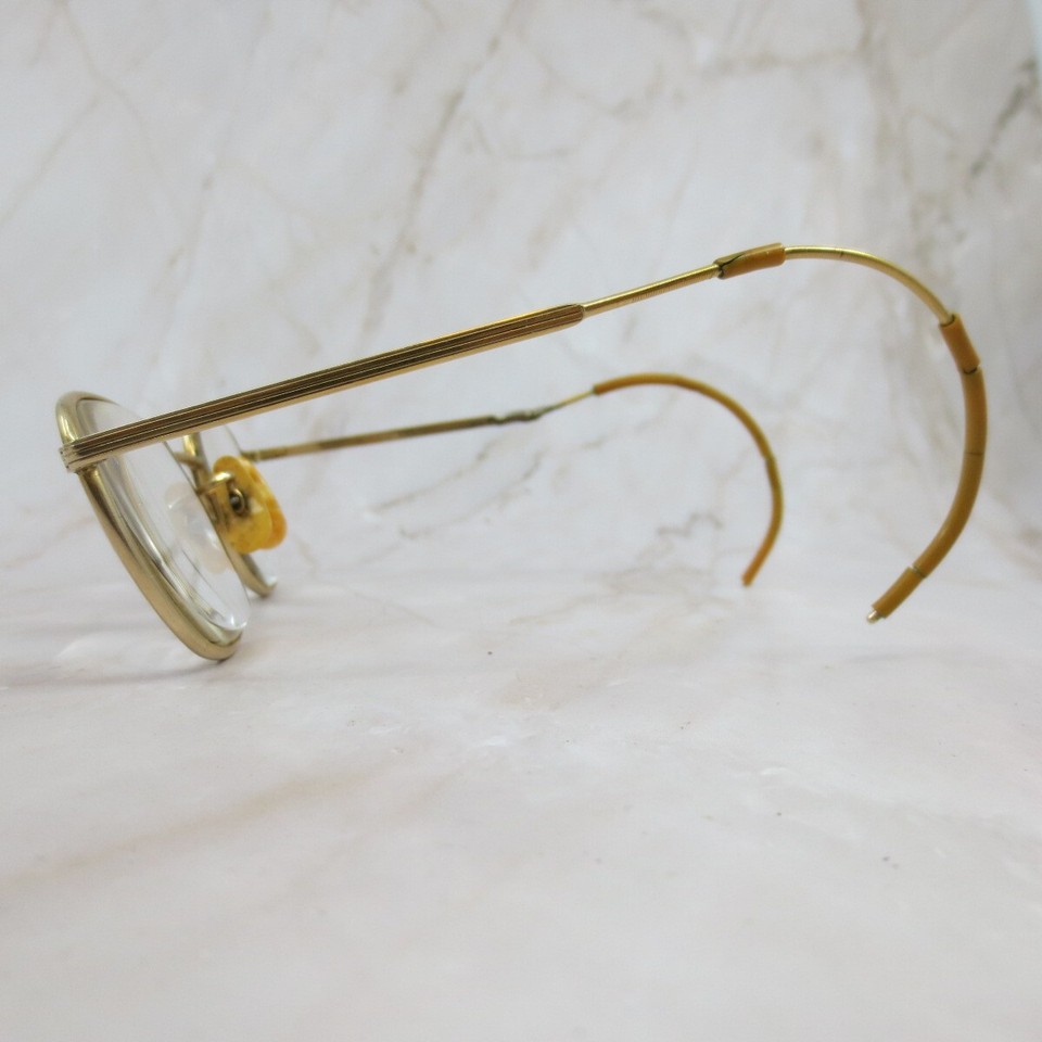 Vintage AO American Optical 1/10-12K Eyeglasses Frame Men's Gold Full ...