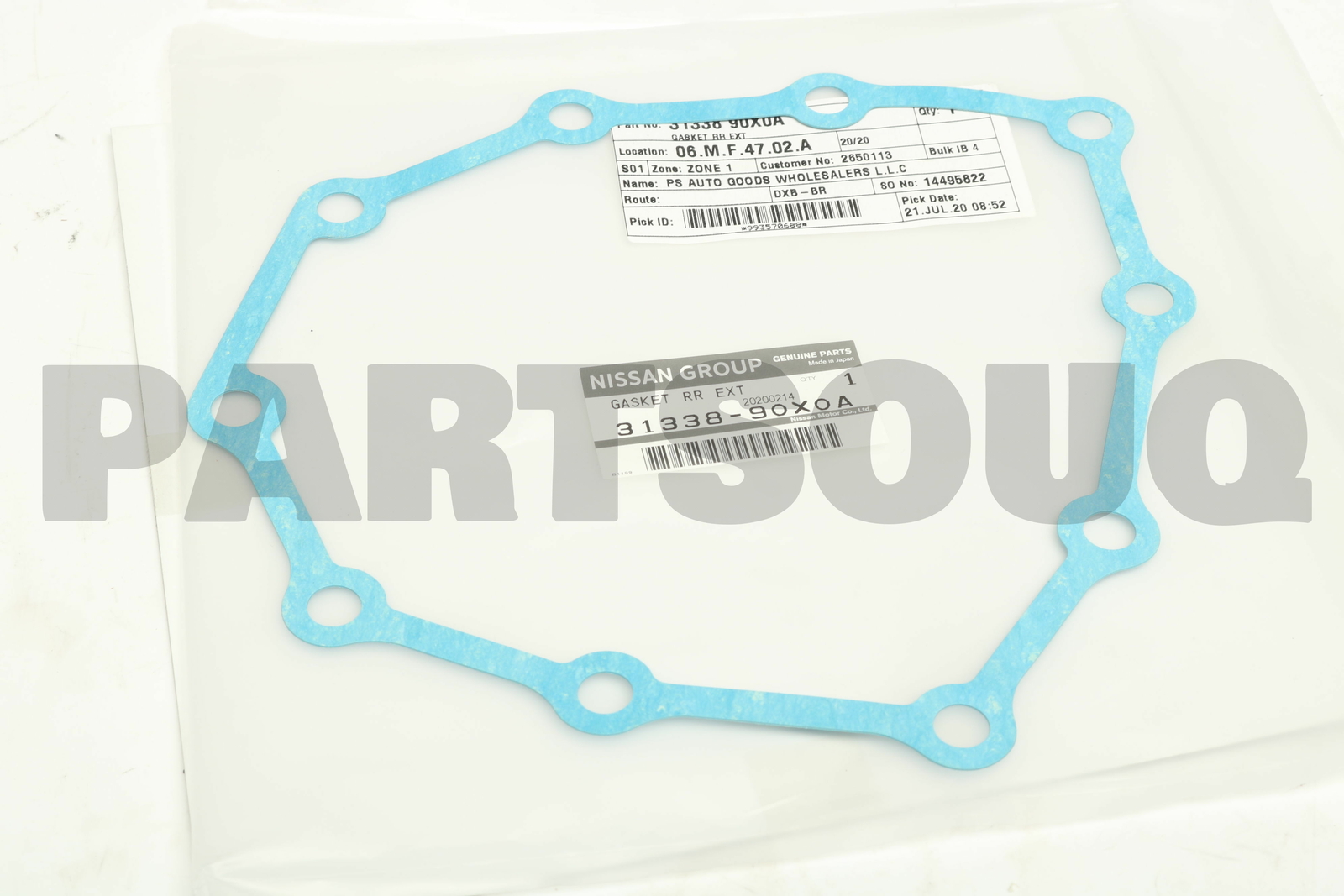 31338-90x0a Nissan Gasket-extension 3133890X0A Genuine OEM Part for ...