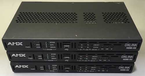 Lot of 3x AMX FG1010-500 AVB-RX-DXLINK-HDMI No Power Adapters | eBay