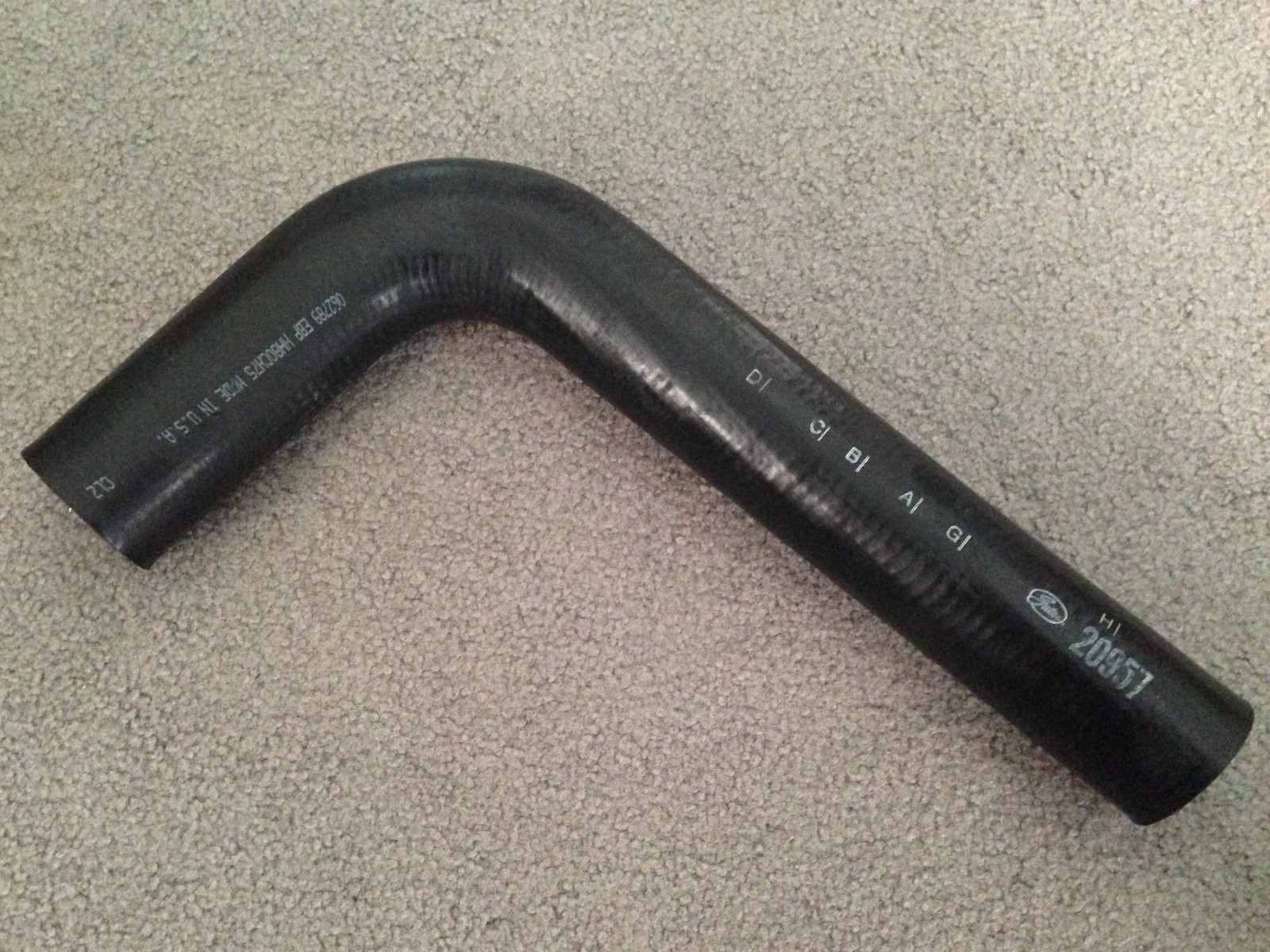 Gates #20957 Molded Lower Radiator Coolant Hose. NOS. Made in USA.. | eBay