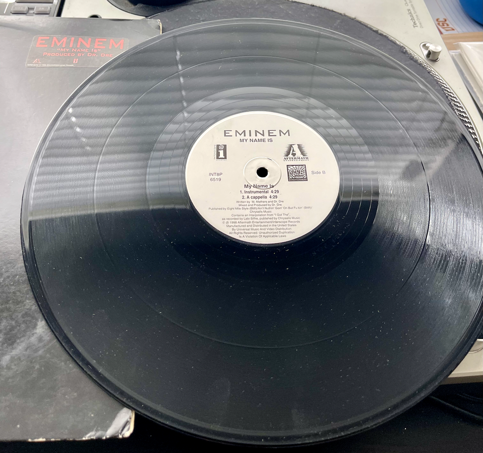 Eminem - My Name Is OG 1999 Press 12" PROMO in OG Hype Sticker Cover ...