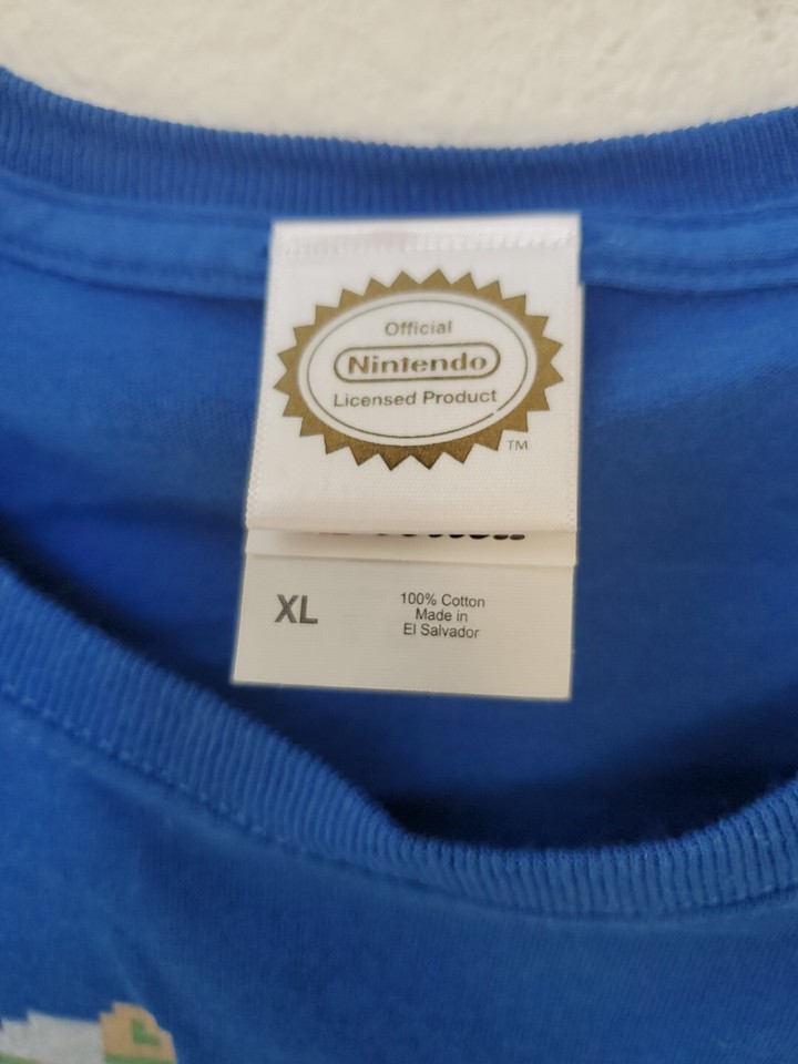 Nintendo Super Mario Bros 8-Bit Retro Gaming Characters Graphic T-shirt ...