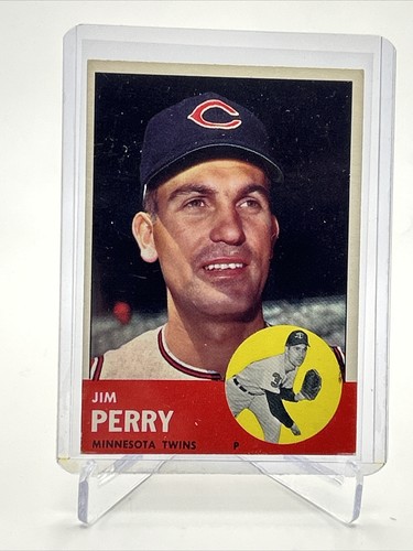 1963 Topps Jim Perry Baseball Card #535 VG-EX Quality FREE SHIPPING | eBay
