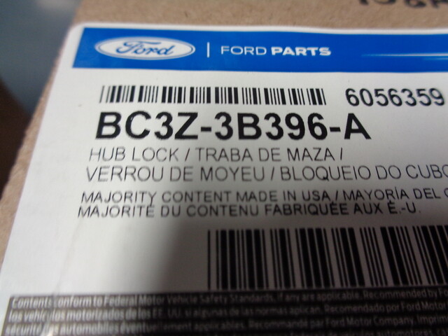 Genuine Ford Locking Hub PC3Z-3B396-A | PC3Z3B396A | Front | 1 Year ...
