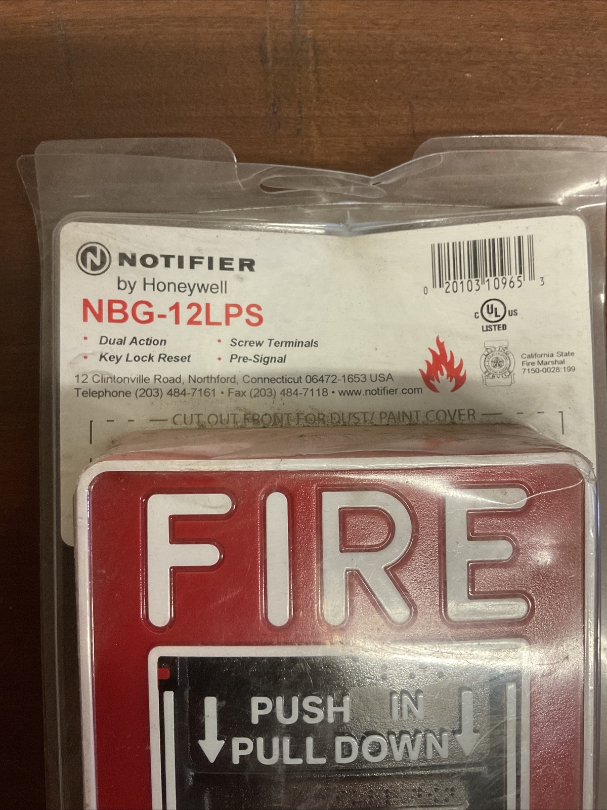 Fire Alarm Dual Action Manual Call Point Wired Emergency Pull Station ...