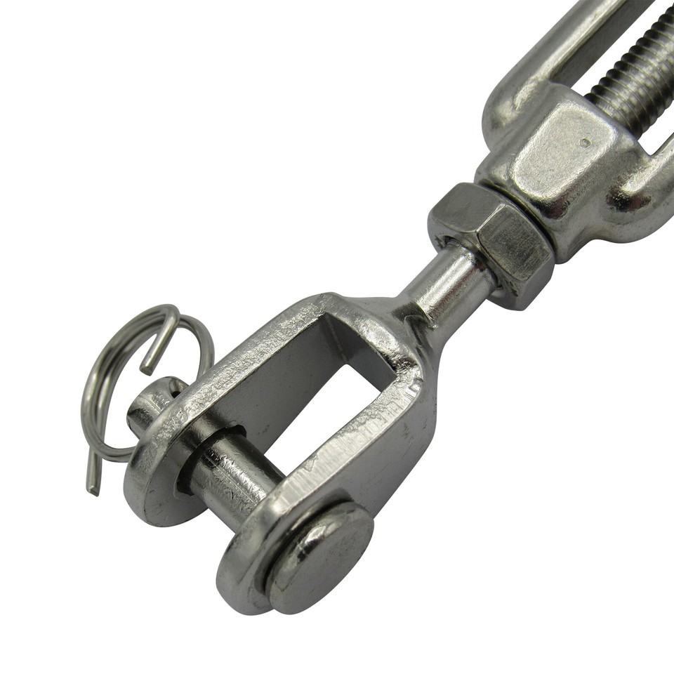 Stainless Steel Rigging Screw Fork & Fork M8 (8MM Open Body Turnbuckle ...