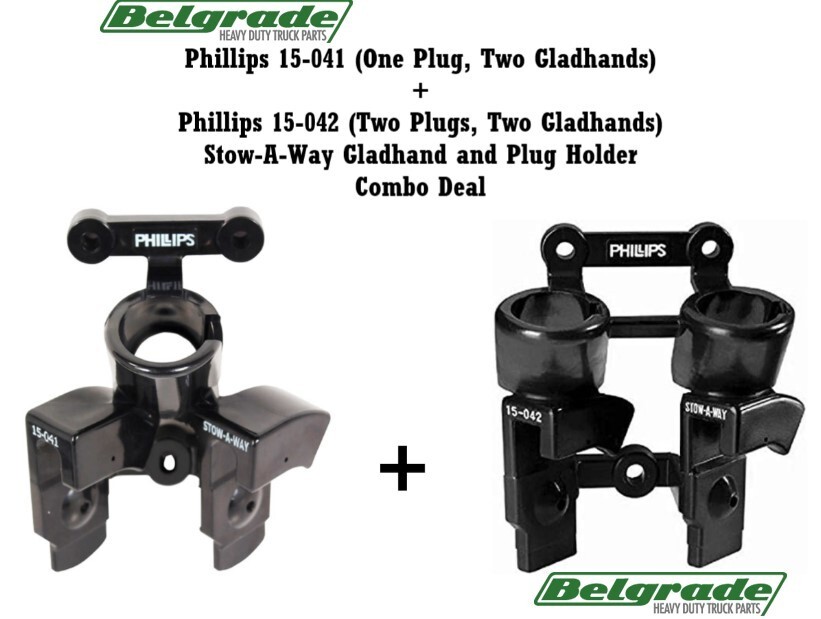 Phillips 15-041 + Phillips 15-042 Stow-A-Way Gladhand and Plug Holder ...