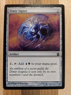 MTG "Dimir Signet"- Commander 2011 246/318 Regular Common, NM | eBay