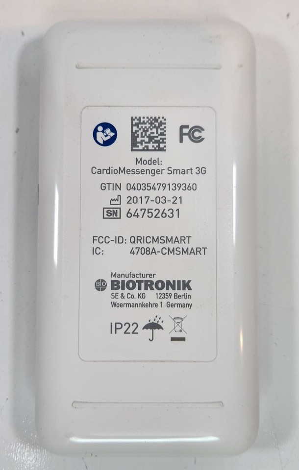 Biotronik Home Monitoring CardioMessenger Smart 3G Heart Cardiac Safety ...