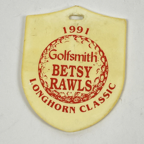 VTG Women's Golf Bag Tag - 1991 Golfsmith Betsy Rawls Longhorn Classic ...
