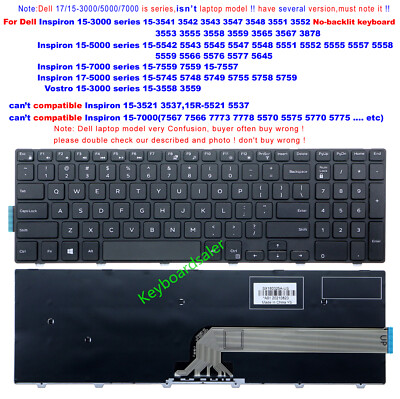 New for Dell 15-3000 5577 5645 15-7557 15-7559 5745 5748 5547 5548 5551 ...