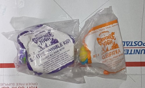 Gravedale High McDonald's sealed Happy Meal Toys Sid Invisible Kid and ...