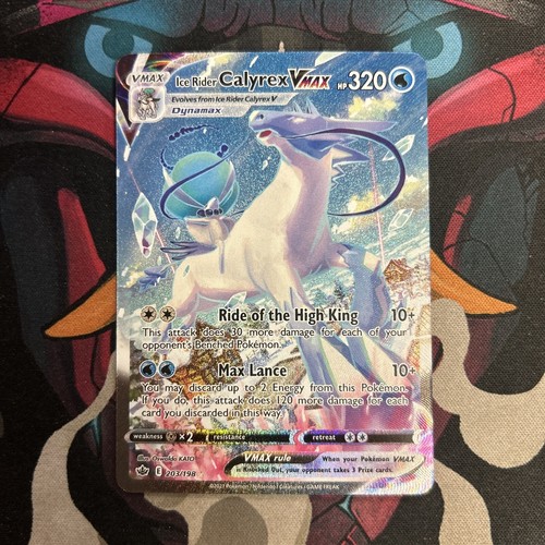 Ice Rider Calyrex VMAX 203/198 Secret Rare Alternate Art Chilling Reign ...