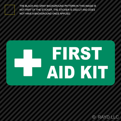 First Aid Kit Inside Sticker Die Cut Decal Self Adhesive Vinyl ...