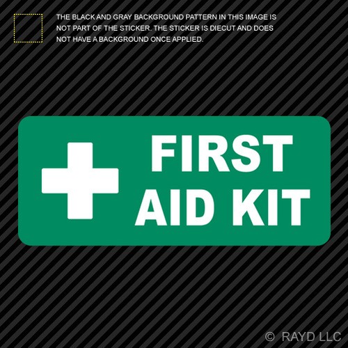 First Aid Kit Inside Sticker Die Cut Decal Self Adhesive Vinyl ...