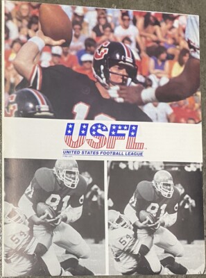 USFL JIM KELLY HOUSTON GAMBLERS 1985 MEDIA PRESS BROCHURE - GREAT FOR ...
