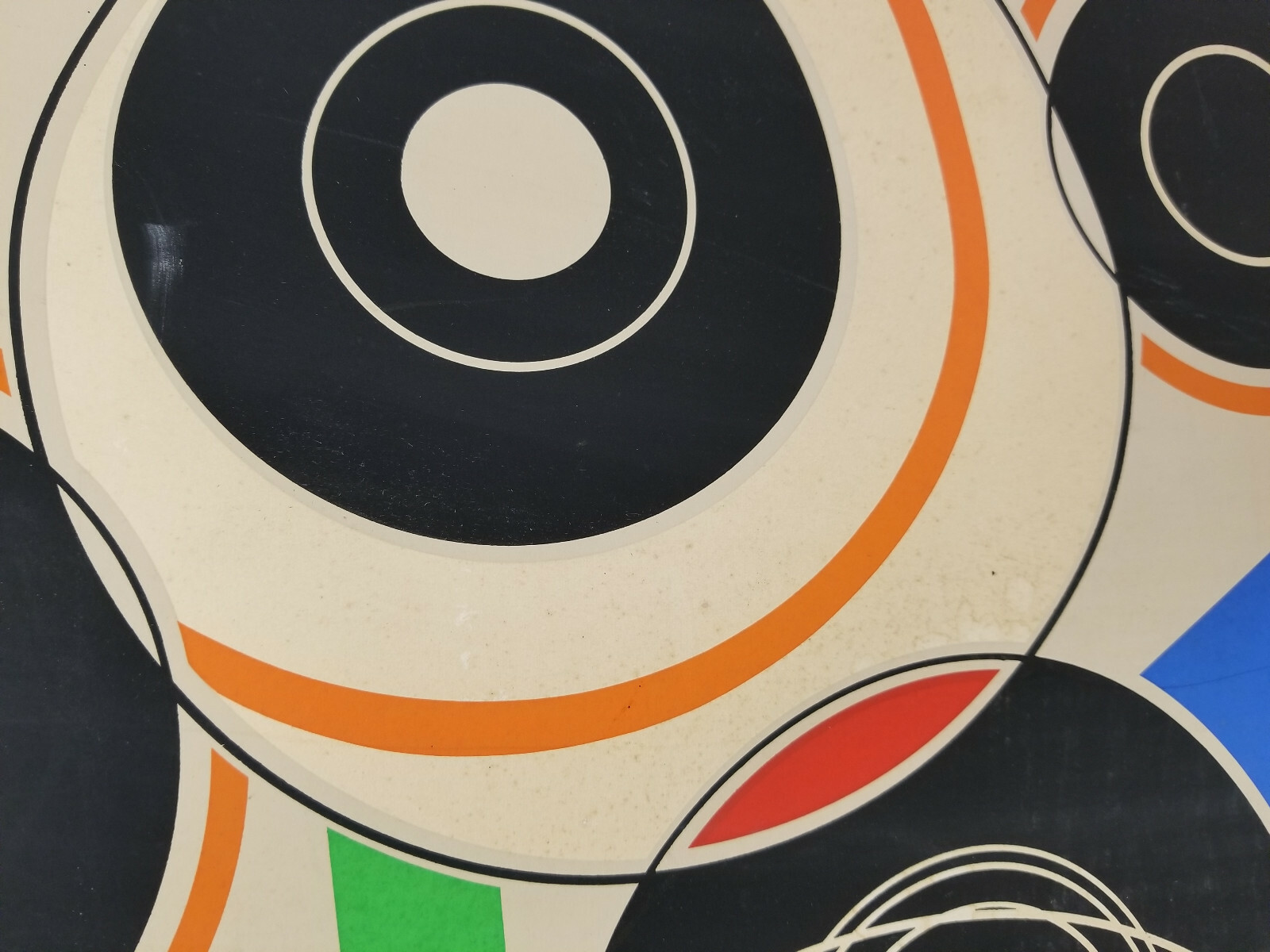Antique Mid Century Modern Fred Isler Abstract Silkscreen SIgned and ...