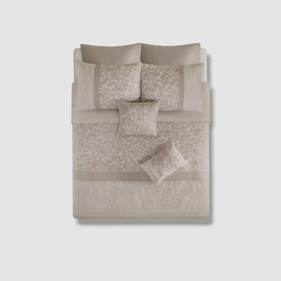 510 Design Beige Ramsey Embroidered 8-Pc. Comforter Set | eBay
