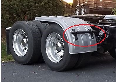 Quarter Fender Tube Brackets w/ U-Clamps (PAIR) 2x28 Chromed Stainless ...