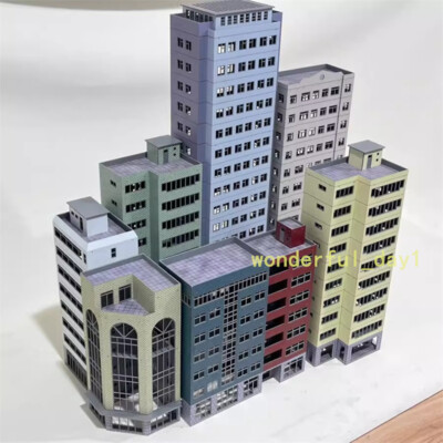 HO Scale 1:87 Buildings City Scene Model Train Railway Office Model Kit ...