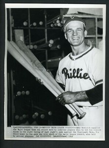 Andy Seminick three home runs two one inning Press Photo Philadelphia ...