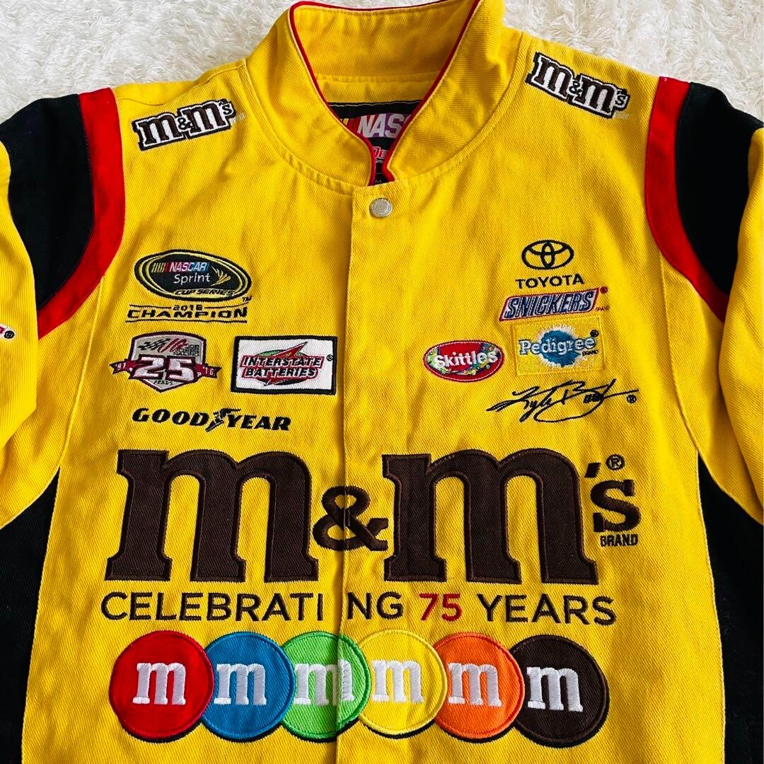 NASCAR Racing Jacket m&m's #18 Jeff Hamilton Design Y… - Gem