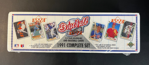 1991 Upper Deck Baseball Complete Set 800 Cards 3D Team Holograms Griffey Sealed | eBay
