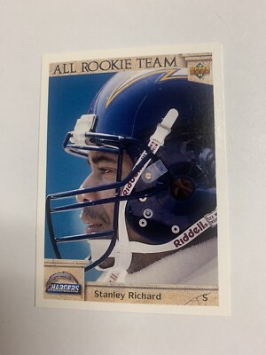 1992 Upper Deck NFL All Rookie Team Stanley Richard San Diego Chargers ...