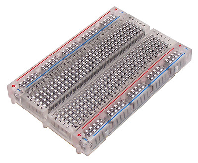 Breadboard 400 Tie Points Clear/Transparent Perfect for Arduino UK ...