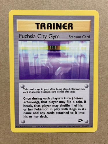 Fuchsia City Gym 114/132 Gym Challenge - Uncommon Pokemon Card - LP | eBay