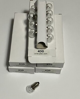 Lionel 430 light bulbs 14 volt Screw in base for Lionel trains 50 pack ...