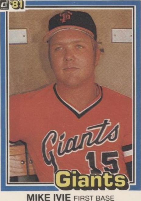 1981 Donruss - Mike Ivie #312 for sale online | eBay