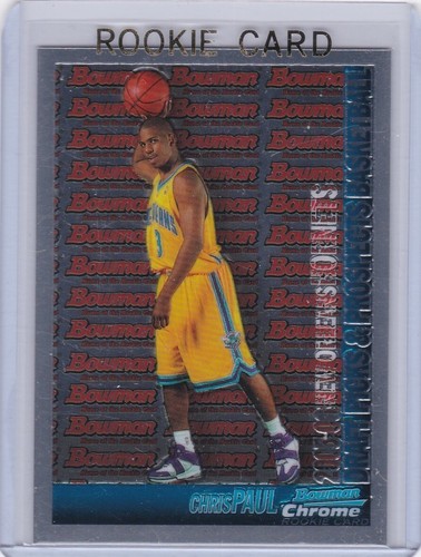 CHRIS PAUL ROOKIE CARD 2005 Bowman Chrome $$ RC Basketball Hornets CP3 ...