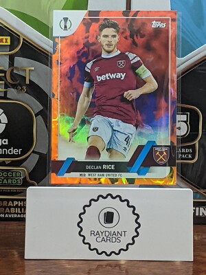 2022-23 Topps UEFA DECLAN RICE #41 Inferno Refractor WEST HAM UNITED | eBay