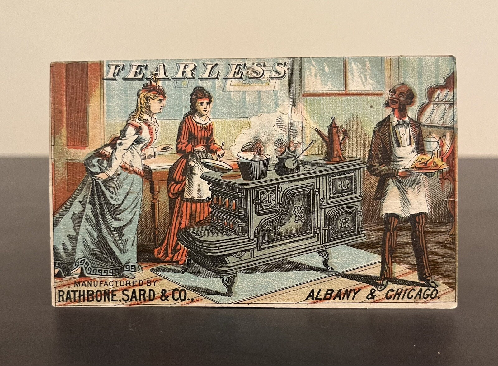 Antique 1880s Trade Card Rathbone, Sard & Co Stove - Politically ...