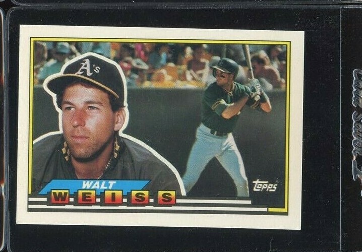 1989 TOPPS BIG SERIES 3 #305 WALT WEISS OAKLAND ATHLETICS | eBay