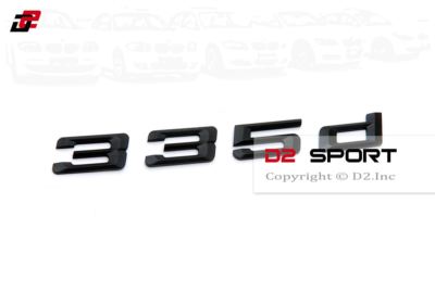 Matte Black Trunk Emblem Badge Letters fit BMW E90 E92 F30 F31 F34 3 ...