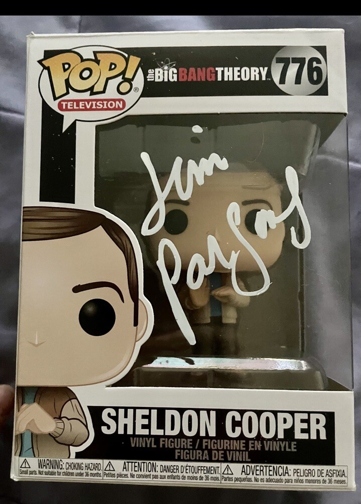 Jim Parsons Signed Sheldon Cooper Funko Pop Big Bang Theory Bazinga | eBay